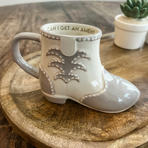 Boot Coffee Mugs – Turquoise and Tequila