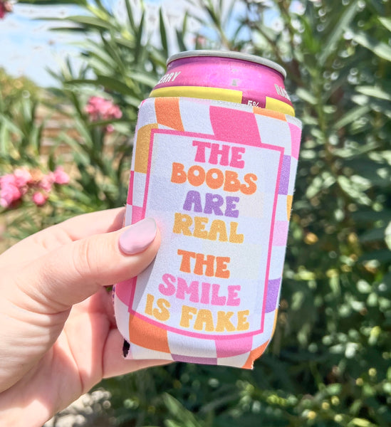 Smile is Fake Can Cooler – Turquoise and Tequila